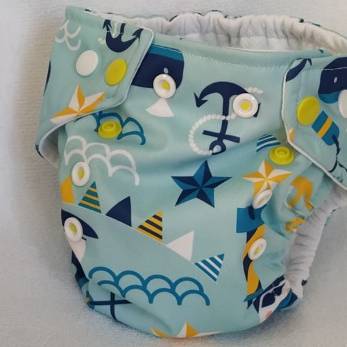 Couche TE2 fantaisie Taille unique avec booster zorb. (Modele creche ...